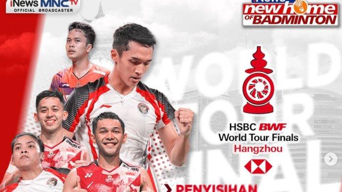 Jadwal Siaran BWF World Tour Finals 2023 Rabu 13 Desember Live di iNews TV, Jorji Tampil Pertama ...