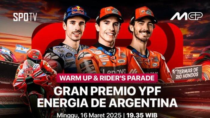 Jam Tayang Jadwal Siaran Race MotoGP Argentina 2025 Streaming TV Online Hari Ini, Live Gratis ...