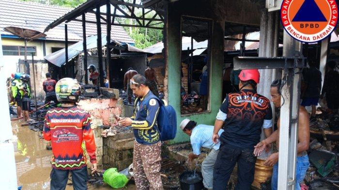 Kebakaran di Desa Nateh, HST, Satu Unit Rumah Hangus Dilalap Si Jago Merah - Banjarmasinpost.co.id