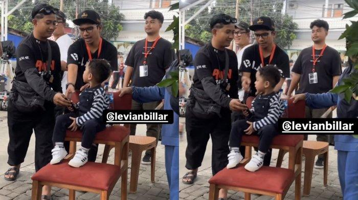 Tingkah Anak Lesti Kejora dan Rizky Billar di Lokasi Syuting Film Curi Perhatian, Abang L ...