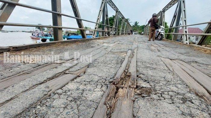 Dinas PU Kabupaten Tanah Laut Usulkan Penganggaran Kerusakan Jembatan Kualatambangan di 2024 ...