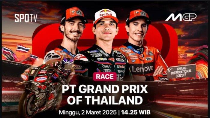 Live Gratis Trans7, Link Streaming TV Online Race MotoGP Thailand 2025 Hari Ini Main Jam 15.00 ...