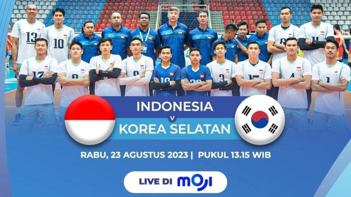 Link TV Online Moji TV Live Streaming Voli Timnas Indonesia vs Korea Selatan Hari ini dan Live ...