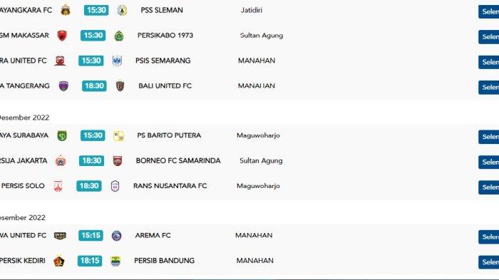 Live Indosiar, Jadwal Baru Liga 1 2022 Akhirnya Rilis, Persib dan Persija Main Malam ...