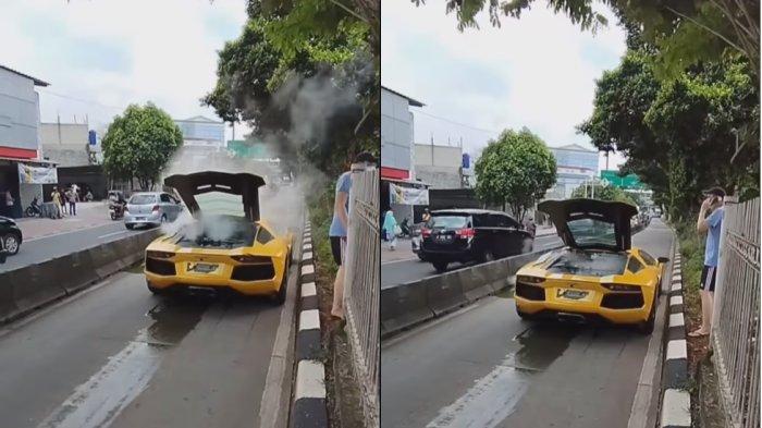 Mobilnya Mogok dan Kap Berasap, Pengemudi Lamborghini Kuning di Jakarta ...