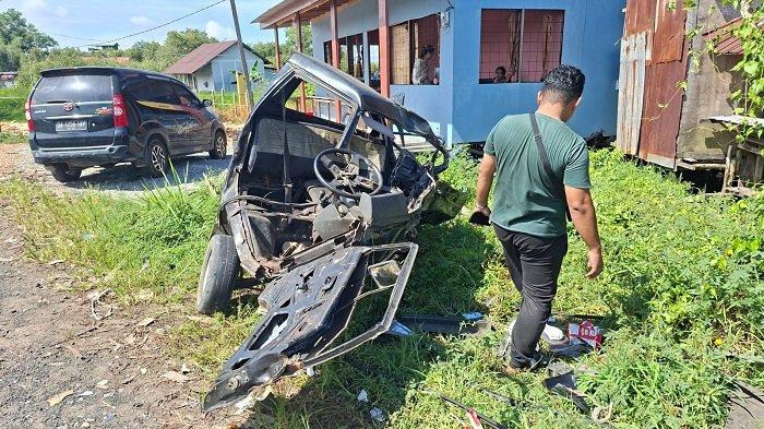Tabrakan Pikap dan Truk Boks di Batola Renggut Satu Nyawa, Tubuh ...