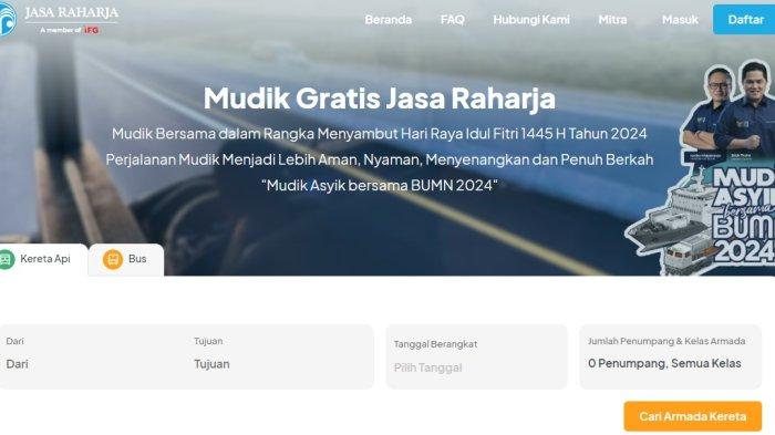 Cara Daftar Mudik Gratis 2024 Jasa Raharja, Berikut Link Pendaftaran dan Rute Lengkapnya ...