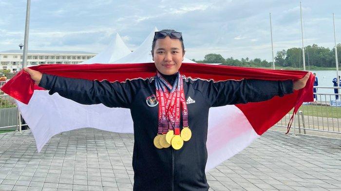 Masuk Tim Indonesia, Atlet Dayung Kalsel Nadia Hafiza Raih 7 Medali Emas di Thailand ...