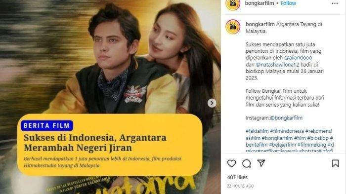 Pamor Natasha Wilona Bareng Aliando, si Artis Banjarmasin Rambah Malaysia Gegara Film Argantara ...
