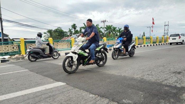 Sempat Dikeluhkan Pengendara Oprit Jembatan Hksn Patih Di Banjarmasin Masih Diperbaiki