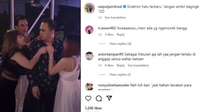 Mirip Adegan Dewi Perssik vs Pak RT, Ulah Saipul Jamil dan Irma Darmawangsa Disorot ...