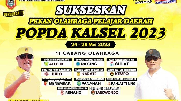 Event Popda Kalsel Digelar pada Akhir Mei 2023, Cek Jadwal dan Lokasi ...