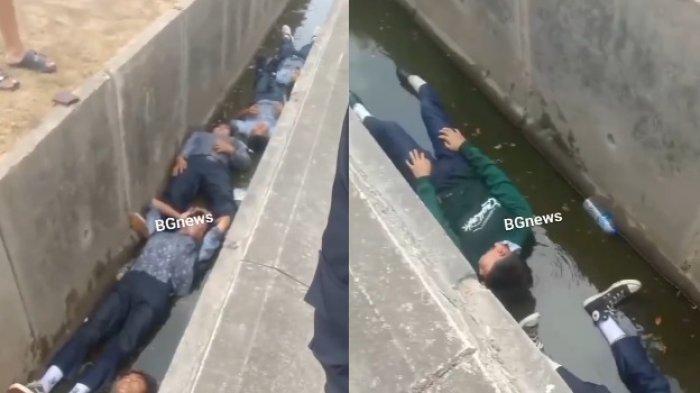 Viral Belasan Pelajar Berseragam SMP Ditidurkan di Selokan, TNI ...
