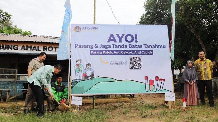 Hindari Konflik Pertanahan, 13 Ribu Patok Batas Tanah Dipasang di Kalsel - Banjarmasinpost.co.id