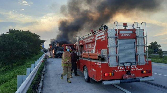 Kronologi Bus Tujuan Denpasar Terbakar di Tol Jombang-Mojokerta, Begini Kondisi Puluhan ...