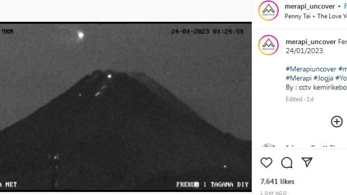 Penampakan Benda Misterius Berwarna Putih Bergerak di Atas Gunung ...