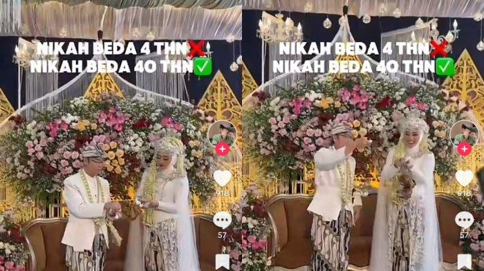 Pernikahan Meriah Pasangan Pengantin Beda Usia 40 Tahun di Jawa Barat ...