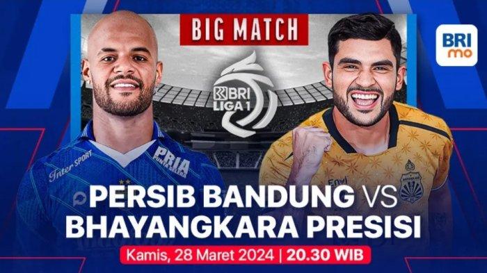 Siaran Langsung Indosiar, Link Live Streaming TV Online Persib Bandung vs Bhayangkara Jam 20.30 ...
