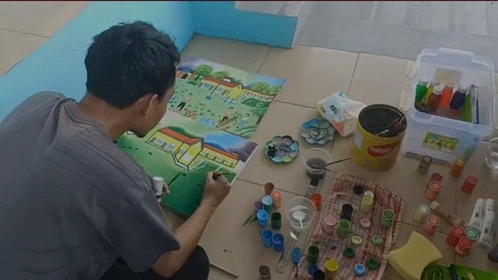 Porseni ke VII PGRI HSS, 13 Guru Adu Melukis Tema Merdeka Belajar ...
