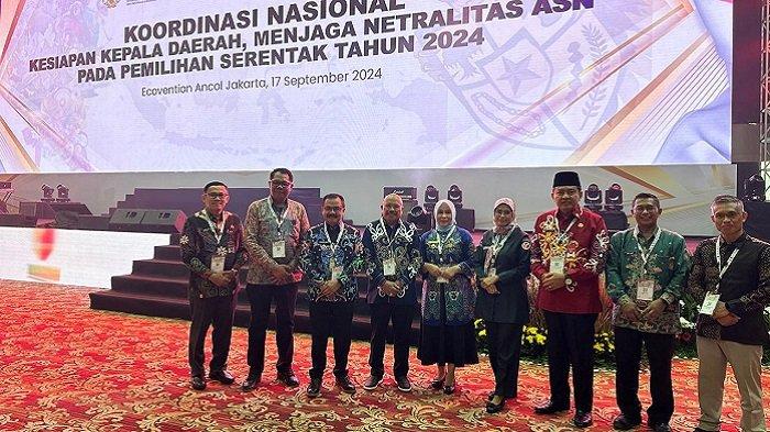 Hadiri Koordinasi Nasional Kesiapan Kepala Daerah Jaga Netralitas ASN, Begini Pesan Pj Bupati ...