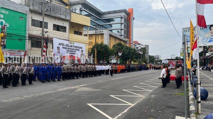 Polresta Banjarmasin Gelar Apel Operasi Lilin Intan Sambut Nataru 2023, Ratusan Personil ...