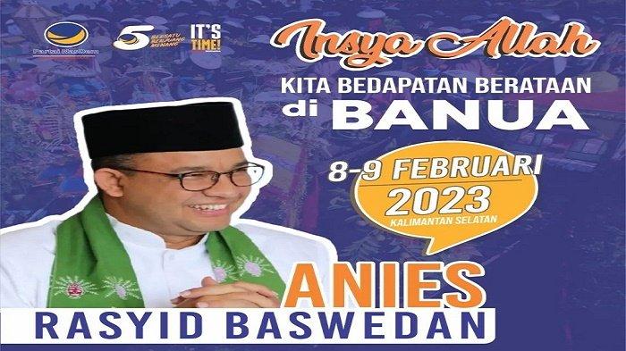 Hormati Haul Guru Sekumpul 2023, Kedatangan Anies Baswedan ke Kalsel ...