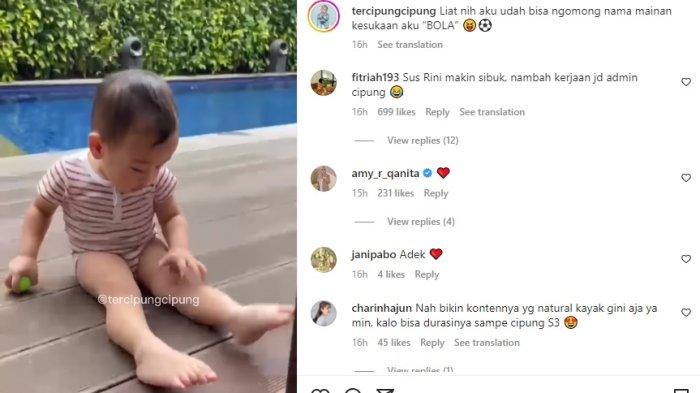 Postingan Sus Rini Soal Rayyanza Tuai Reaksi Mama Amy, Ada Putra Raffi Ahmad Main di Pinggir ...