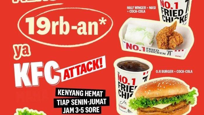 Promo KFC Rabu 26 Juli 2023, Ada Half Winger + Nasi dan O.R Burger ...