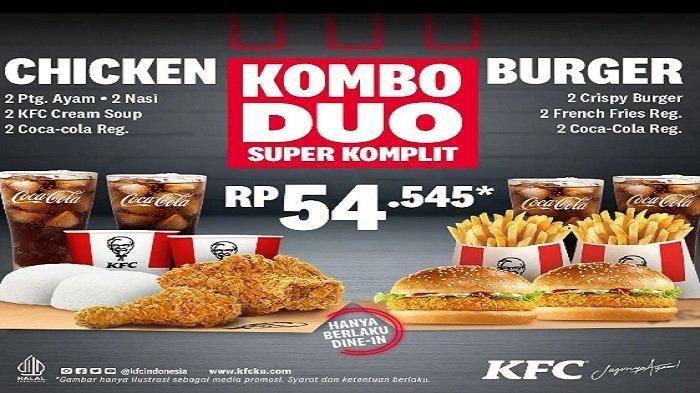 Promo KFC Hari Ini 8 Mei 2023, 2 Ayam + 2 Nasi + 2 Cream Soup + 2 Cocacola Reg Hanya Rp 54.545 ...