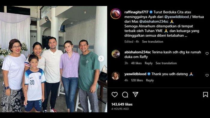 Raffi Ahmad Berduka, Datang Melayat Ayah Yasmine Wildblood yang Meninggal Dunia ...