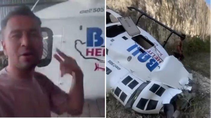 Kesamaan Helikopter Raffi Ahmad dan yang Jatuh di Bali, Pemilik Asli Terungkap, Penumpang ...