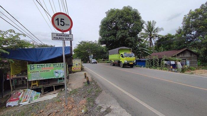 Buntut Kecelakaan di Depan Polres Tapin, Satlantas Pasang Rambu-rambu ...
