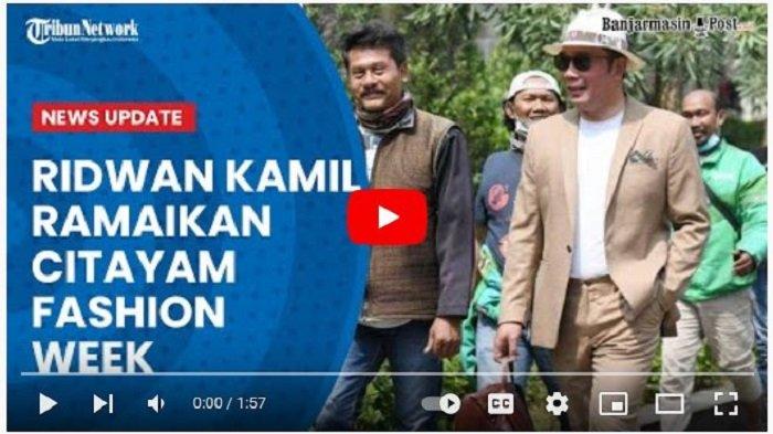 NEWSUPDATE - Ridwan Kamil Ikut Ramaikan Citayam Fashion Week, Pakai ...