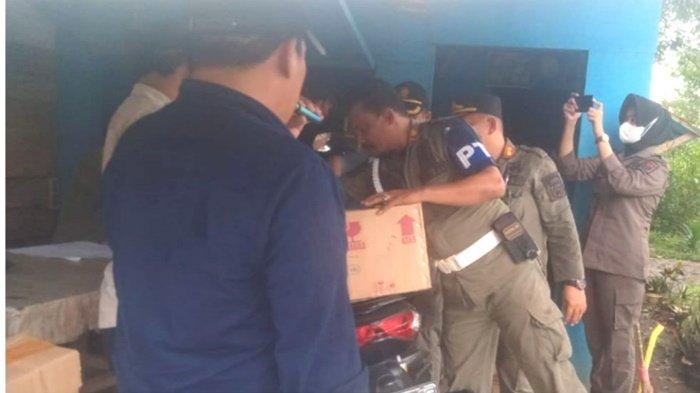 Gerebek dua Warung Kopi, Satpol PP Tanbu Sita 17 Dus Miras - Banjarmasinpost.co.id
