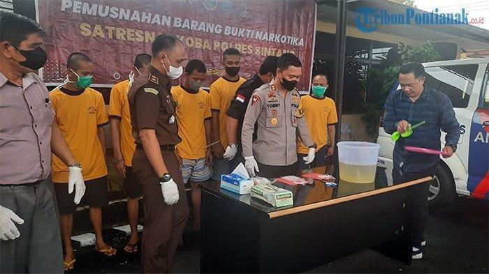 Amankan Sabu Seberat 146,68 Gram, Polisi di Sintang Kalbar Tetapkan Enam Pengedar Tersangka ...