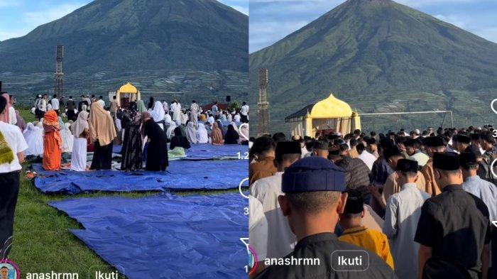 Pemandangan Indah saat Sholat Idul Fitri Ada di Wonosobo, Pegunungan ...