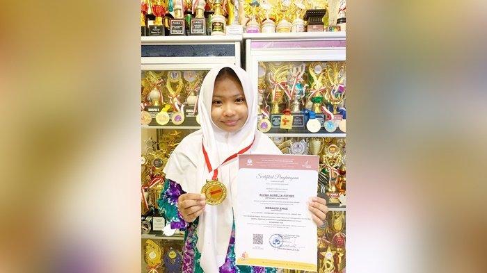 Siswi SMPN 6 Banjarmasin Semangat Ikuti Olimpiade Nasional, Sebulan, Rizqa Sabet Dua Medali Emas ...