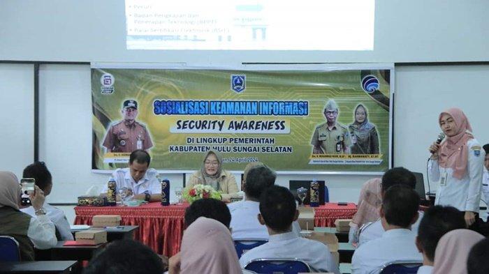 Lindungi Data Pemkab HSS dari Serangan Siber, Diskominfo Sosialisasikan Security Awareness ...