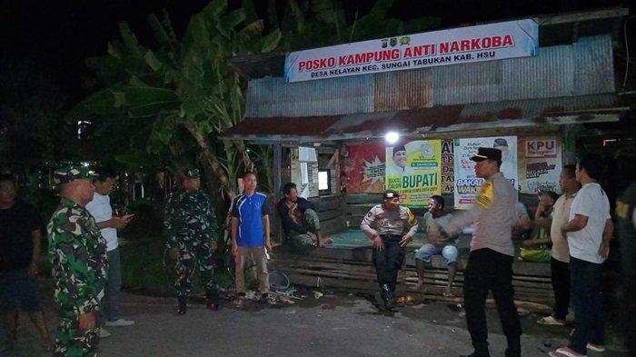 Terwujud Kamtibmas, Ini Suasana Posko Kampung Anti Narkoba di Desa Nelayan Sungai Tabukan HSU ...
