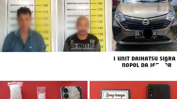 Diringkus Polisi di Binuang Tapin, Dua Warga Banjar Ini Simpan 26 Gram Sabu Dalam Kotak Plakat ...