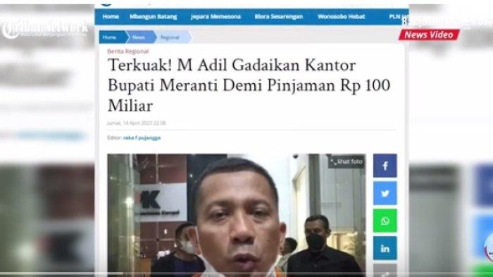 Video Heboh Banget M Adil Gadaikan Kantor Bupati Meranti Rp 100 Miliar, Cicilan Rp 3,4 M per ...