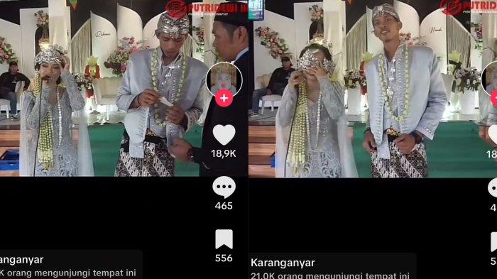Viral di TikTok, Maunya Cantik Saat Resepsi, Mempelai Wanita di Karanganyar Justru Tanggung Malu ...