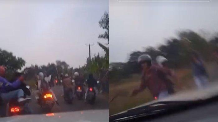 Viral Pengemudi Mobil Bubarkan Tawuran Pelajar di Bogor dengan Tabraki Para Pelaku, Sampai ...