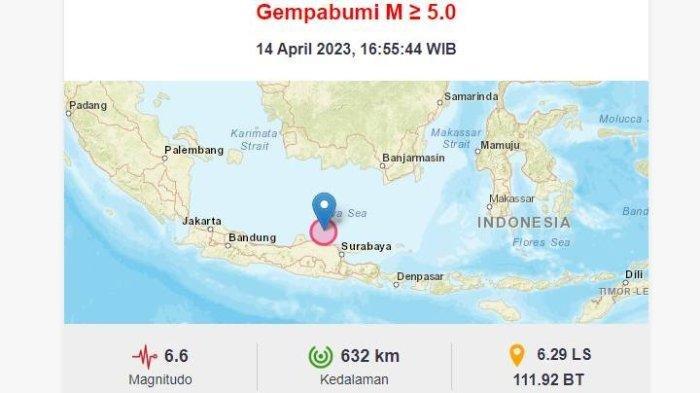 Gempa Susulan Kembali Goyang Tuban Jawa Timur, BMKG Berkekuatan Magnitudo 5,5 - Banjarmasinpost ...