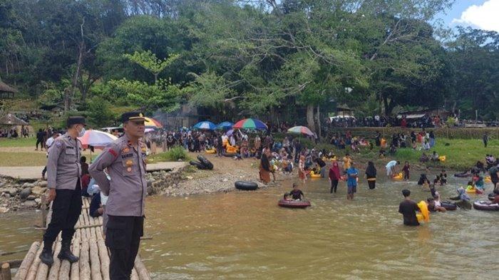 Libur Lebaran 2023, Pengunjung Wisata di Sungai Manggasang Hantakan HST ...