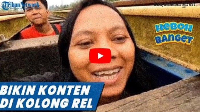 VIDEO HEBOH BANGET Bikin Konten dari Kolong Rel, Youtuber Dede Inoen ...