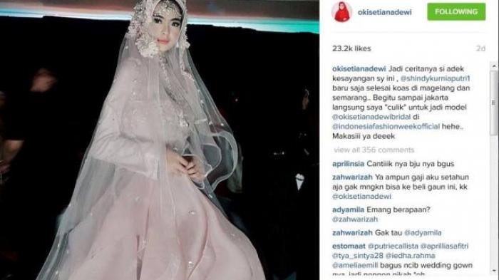 Model Baju Pengantin Muslimah Oki Setiana Dewi Ini Cantiknya, Ternyata Dokter Muda ...