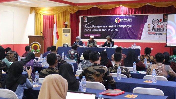 Optimalkan Pengawasan Saat Kampanye Pemilu 2024 Bawaslu Hsu Bekali