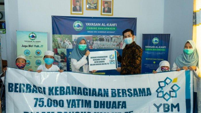 YBM PLN UPDK Barito Berbagi Kebahagiaan Bersama Anak Yatim - Banjarmasinpost.co.id