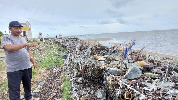 Warga Kualatambangan Minta Bronjong Ditinggikan, Sebagian Mulai Ambles ...